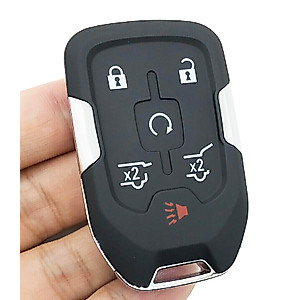 Horande Replacement Key Fob Cover Case fit for 2014 2015 2016 2017 Chevy Tahoe Suburban Silverado GMC Yukon Keyless Entry Key Fob Shell