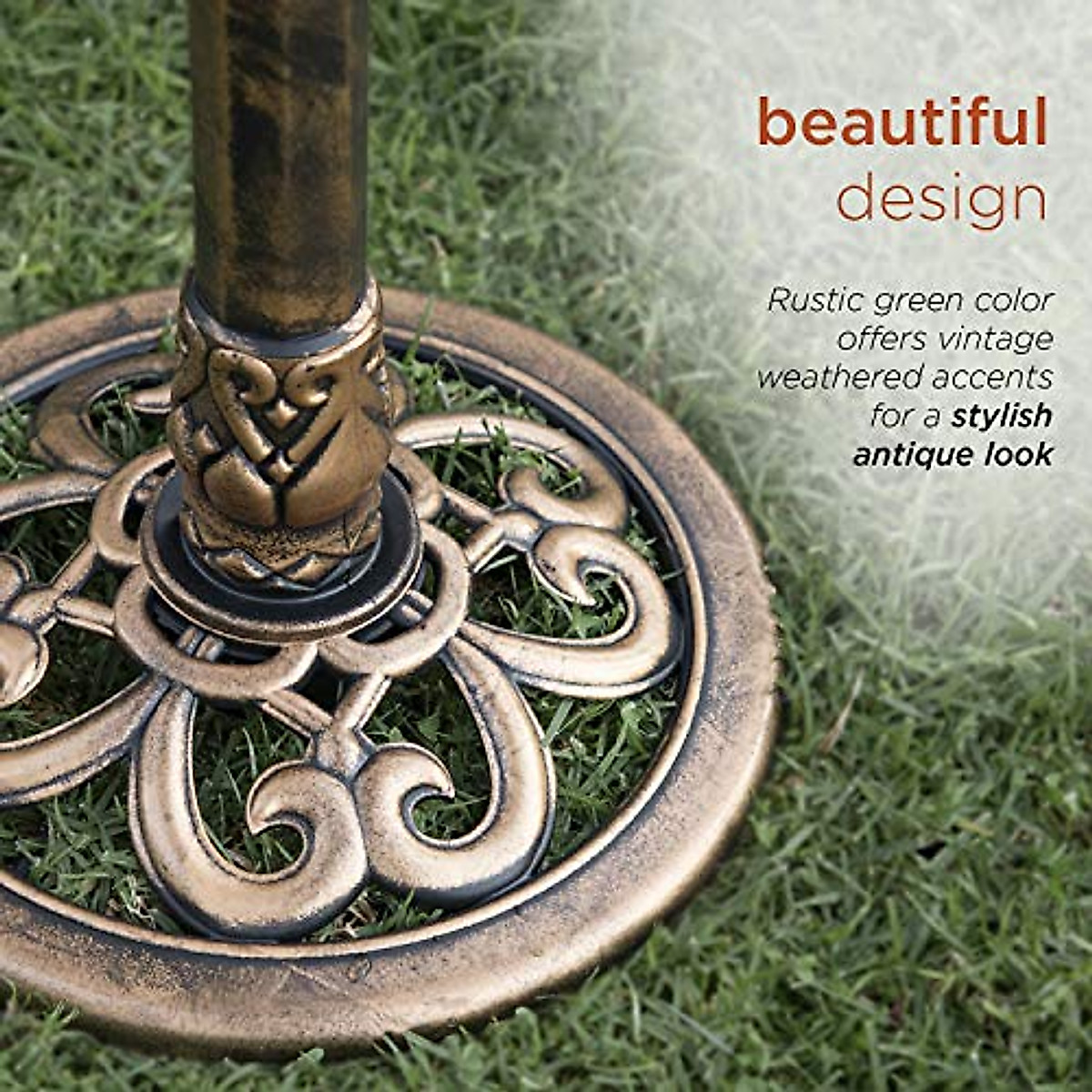 Alpine Corporation TEC106-BZ Alpine Floor Fountain, 35", Bronze