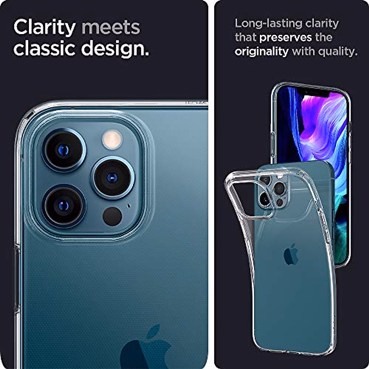 Spigen Liquid Crystal Designed for iPhone 12 Pro Max Case (2020.) - Crystal Clear
