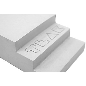 Teak Tuning Monument Series Concrete Fingerboard Obstacle, The Stoop Manual Pad Stairs - 3" Wide, 5.5" Long - Ultra Premium, Super Durable Polymer Modified Concrete - Sterling Gray Colorway