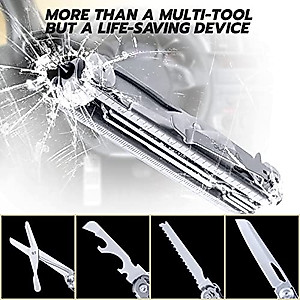 SIUPRO 9 in 1 Multitool Pocket Knife Set for Men, Survival Small Multi Tool with Clip, Tactical Gadgets for Camping, Outdoor, Fishing, Car, Work, Gifts for Him Boyfriend