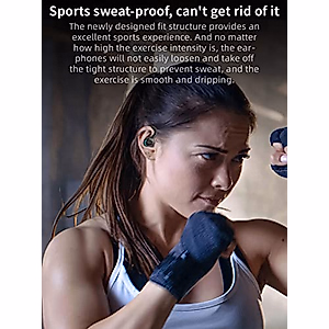 Wireless Earbud,Sports Bluetooth 5.3 Headphones,Bluetooth Earbud with Mic Deep Bass,in Ear Wireless Earphones Noise Cancelling Headphones,Ear Buds with Earhooks IP7 Waterproof for iPhone/Android