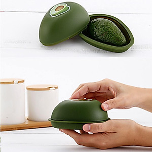 Tiydiygo 6PCS Fresh Food Savers Vegetable Fruit Shape Containers Set,Reuseable Avocado Lemon Tomatoes Pepper Onion Garlic Storage Keeper Sealing Box Fresh Bowls for Refrigerators