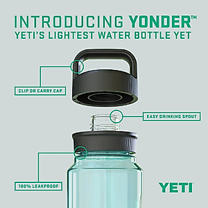 YETI Yonder 600 ml/20 oz Water Bottle with Yonder Chug Cap, Seafoam