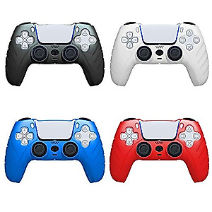 MTMTech PS5 Controller Skin with 8 Thumb Grips | Anti-slip Silicone Grip Cover Case Compatible with Dualsense PS5 Controller | Cover for PS5 Controller