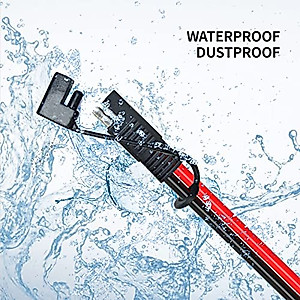 GODPEE Solar to SAE Adapter Solar Panel Connector 10AWG 3.3FT Solar to SAE Cable with Reverse Adapter for Car Motorcycles Battery Charger Kit