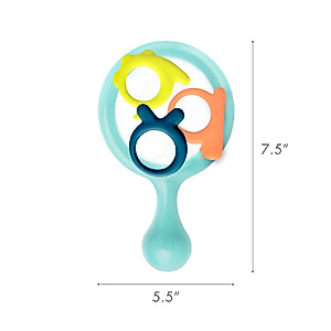 Boon Water Bugs Floating Bath Toys - Includes Net and Three Bug Bathtub Toys - Toddler Stocking Stuffers - Toddler Sensory Toys Promotes Fine Motor Control - Mint - Ages 9 Months and Up