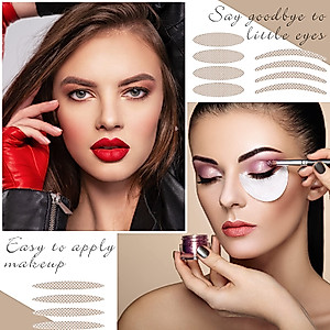 Queekay 864 Pcs Eyelid Lifters Strips Natural Invisible Eyelid Tape Droopy Eyelid Tape Double Single Eyelid Stickers Self Adhesive Eye Lid for Hooded Droopy Uneven Mono Eyelids