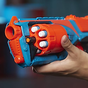 Nerf Elite Strongarm, Rotating Barrel, Slam Fire, 6 Darts, 8 Year Old Boys & Girls & Up (Amazon Exclusive)