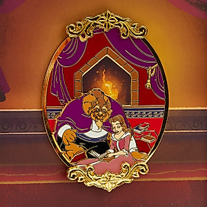 Loungefly Disney Beauty and the Beast Fireplace Scene 3" Collector Box Pin