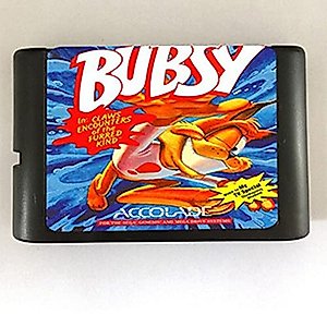 Royal Retro Bubsy Game Cartridge Newest 16 bit Game Card For Sega Mega Drive / Genesis System