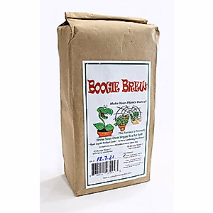 Boogie Brew Compost Tea 2 Part Formula, 3 Pounds. The Organic Compost Tea That Combines 17 Powerful Ingredients and 1 Pound Boogie Black Bundle