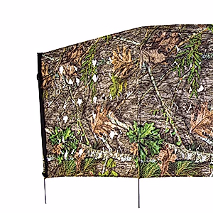 Ameristep 4-Spur Ground 3D Leafy Die-Cut Camo Ultra-Compact Easy-Setup Three-Panel Low-Noise Run-and-Gun 2-Person Hunting Blind