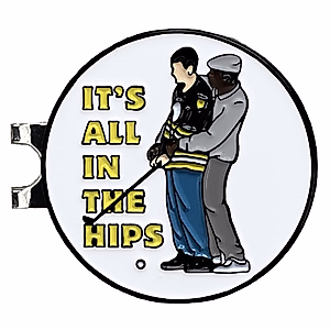 Balanced Co. Funny Golf Hat Clip with Enamel Magnetic Ball Marker (All in The HIPS)
