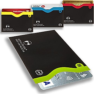 18 RFID Blocking Sleeves (14 Credit Card Holders & 4 Passport Protectors) Ultimate Premium Identity Theft Protection Sleeve Set for Men & Women. Smart Slim Profile Design (Color Numbered Versatile)