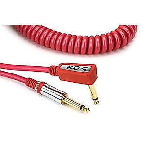 VOX VCC090 Red Coiled 1/4" Cable with Mesh Bag, 29.5'