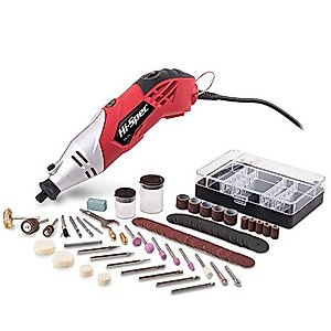 Hi-Spec Power Rotary Tool Kit Set 160W with 121 Piece Dremel Compatible Bit Accessories. Drill, Cut, Trim, Grind & Sand in DIY Repairs, Hobbies & Craftwork