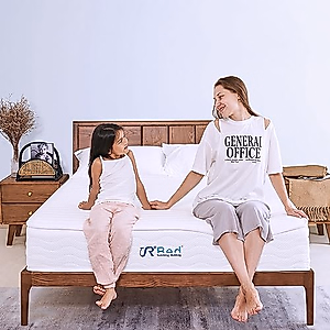 California King Mattress Latex Mattress, 8 Inch Hybrid Mattress in a Box with Gel Memory Foam, Natural Mattress Individually Wrapped Pocket Coils Mattress, Pressure Relief, Medium Firm Support