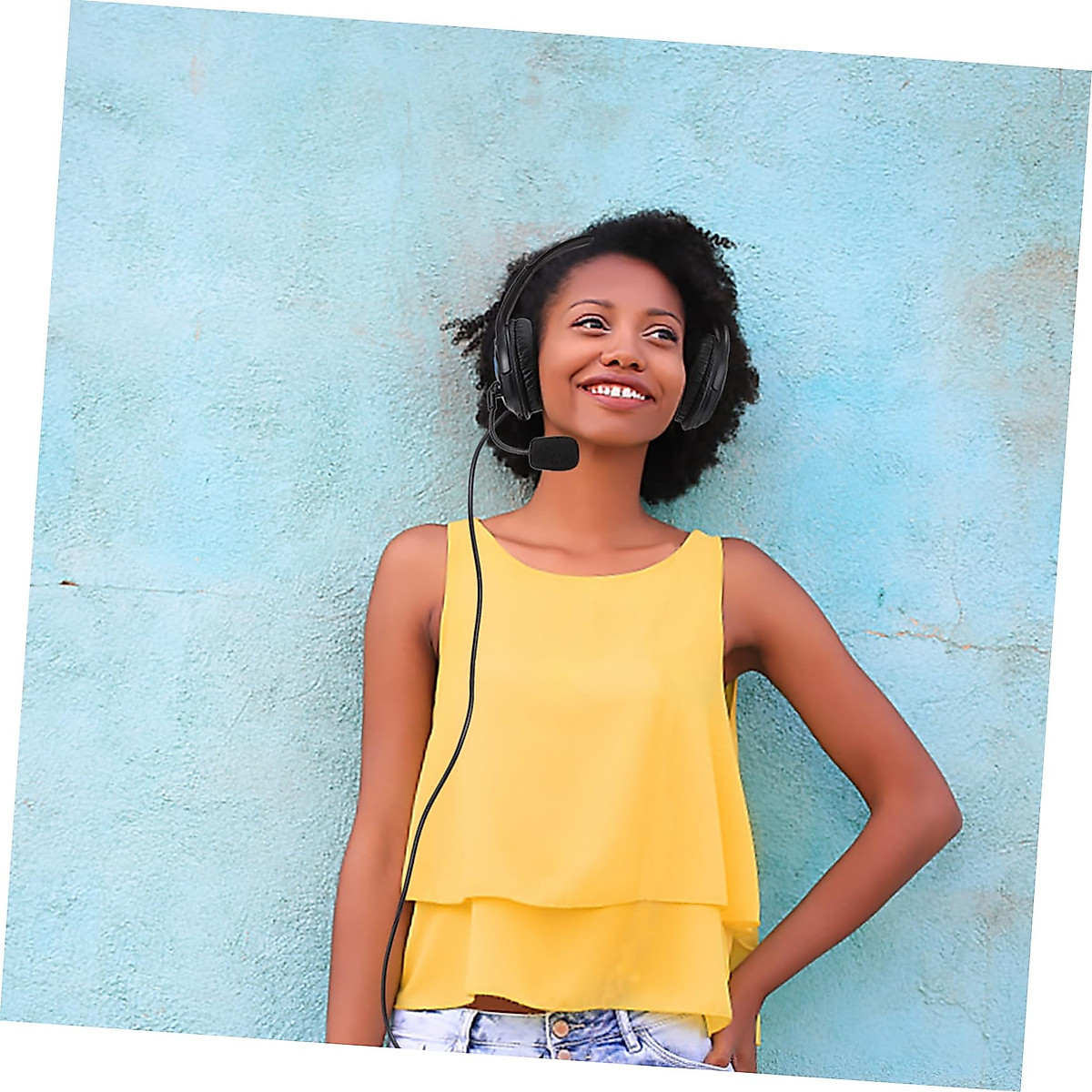 UKCOCO Headphones Gaming Headphone Gaming Earphone Stereo Earphone Big Headphone Game Headset Game Supply Professional Gaming Headset Light Headset Surround Sound Headset Glowing Headset