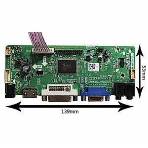 HDMI VGA DVI Audio LVDs Controller Board 40 Pin for 15.6" 17.3" 1920x1080 B156HW01 LP156WF1 N173HGE-L21 B173HW01 LP173WF1 WLED LCD Screen