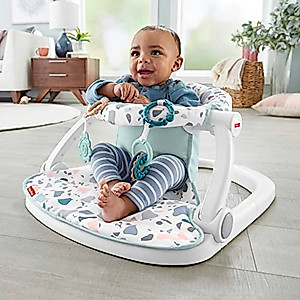Fisher-Price Sit-Me-Up Floor Seat Pacific Pebble, Portable Baby Chair with Toys Fisher-Price 4-in-1 Sling 'n Seat Tub