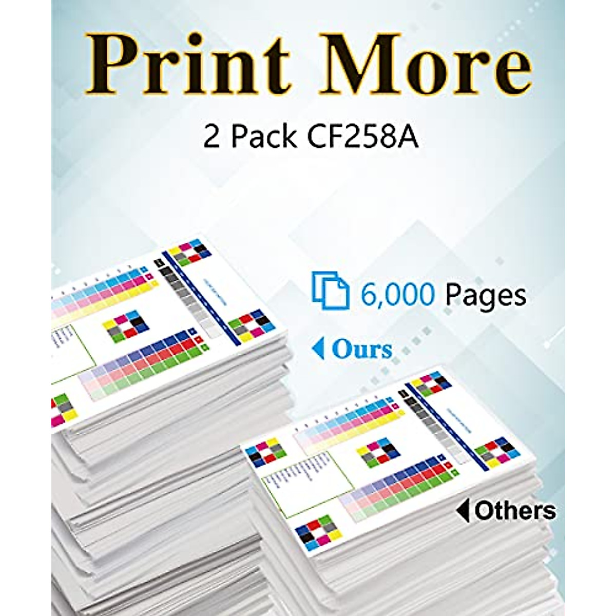 MM MUCH & MORE Compatible Toner Cartridge Replacement for HP 58A CF258A Black to Used with HP Laserjet Pro M404n M404dn M404dw MFP M428fdw M428fdn M428dw M304, (2-Pack, No-Chip)