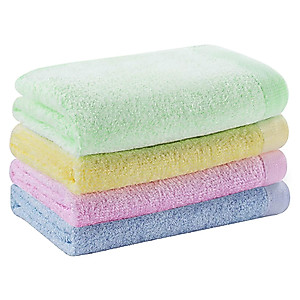 Yoofoss Hand Towels Face Washcloths Towel Set for Bathroom-Kitchen-Hotel-Multi-Purpose, Ultra Soft, Absorbent, 13" x 29" - 4 Pack