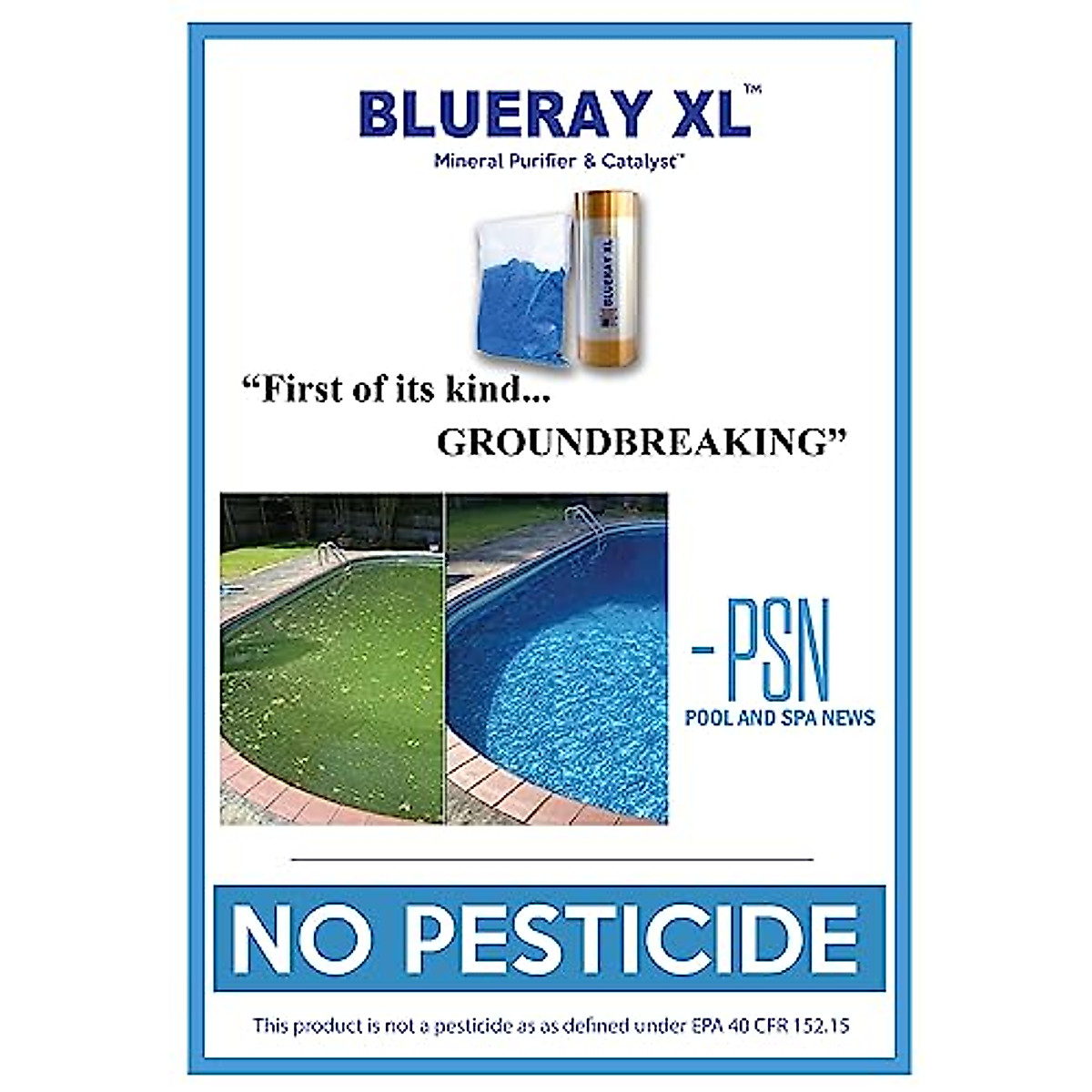 Blueray XL - XL Blue | Mineral Purifier & Catalyst™ for Pools and Hot Tubs …