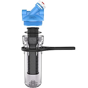 Pentair OMNIFilter U30 Filter System, 10" Premium Standard Water Filtration System with Bypass Valve-in-Head, 3/4" NPT, Includes Clear Housing, T01 Cartridge, Wrench and Mounting Bracket, 5 Micron