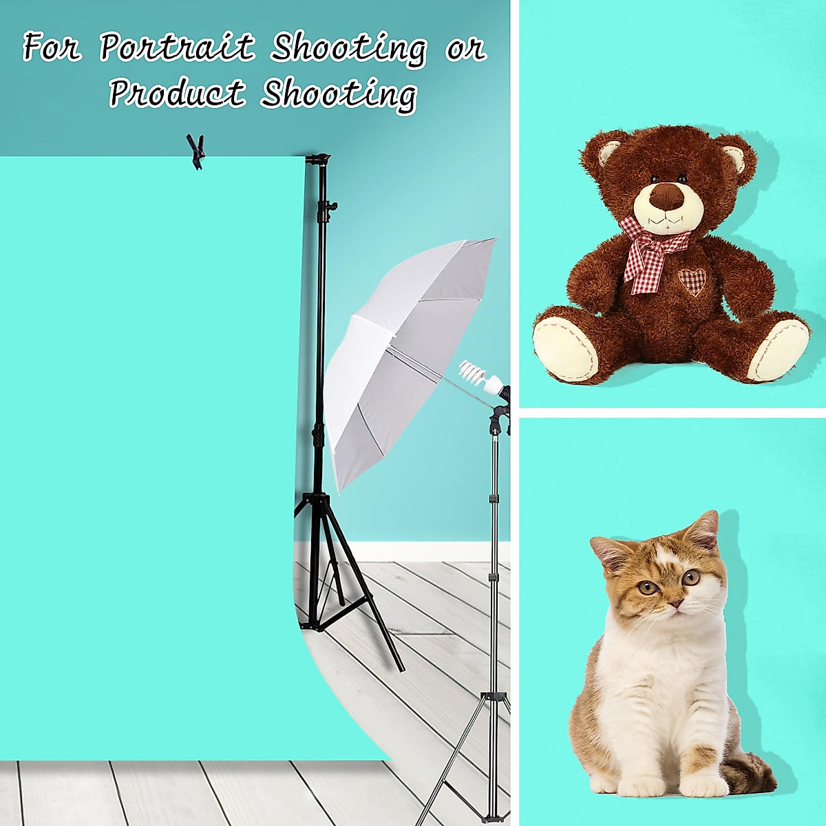 TOAOFY 5x7ft TifnyBlue Photo Backdrop Light Blue Background Backdrop Photographic Studio Photo Backgrounds for Photography Video and Television TAY006