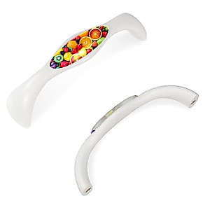 Pull Handle Fence Handle Long Cabinet Handles for Interior, Closet, Drawer, Outdoor, Garage, Lovely Fruit