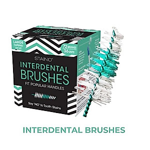 Staino Interdental Refill Brushes - Tapered Mini Brush (Large) 36/Box