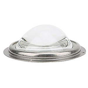 Condenser Lens LED Lens Optical Glass 100mm/3.94in Beam Angle 60° Aspheric Waterproof Rubber Circle with Fixed Bracket for 20-200W LED