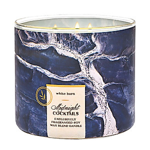 Bath + Body Works Midnight Cocktails Candle - Warm Tobacco + Rich Cedarwood + Spiced Clove - 3 Wick Scented Candles for Men - 14.5 oz, New Fall Candles, 2024