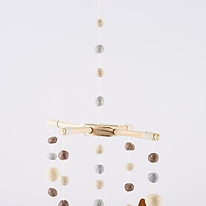 Mud Pie Baby Nursery Puppy Mobile, Multi-Color, 21 1/2" x 10" Dia