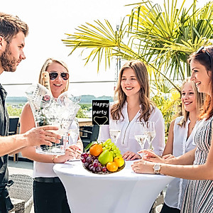 QTLCOHD 100Pcs Floral Card Holder Picks, 13.4 Inch Heart Shape Metal Floral Place Card Holder, Picture Photo Memo Holder Gold Round Photo Stick Clip, Gift Card Holder for Wedding and Party