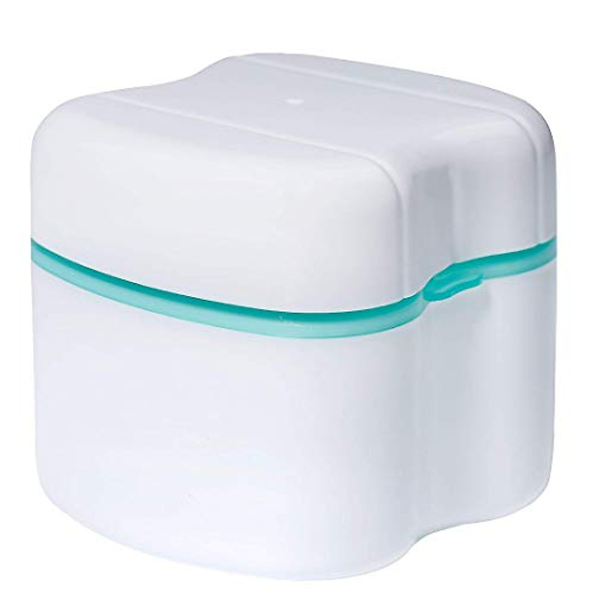 Bearals Denture Case, Denture Bath, Denture Cup with Strainer, Denture Box Container, Denture Cleaner Box (Green)
