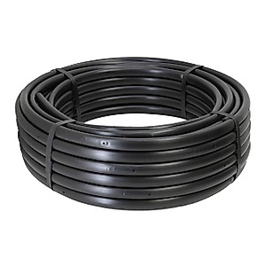 Drip Depot 1/2" Polyethylene Pressure Compensating Drip Line - Emitter Spacing : 12" - Flow Rate : 0.5 GPH - Roll Length : 100'