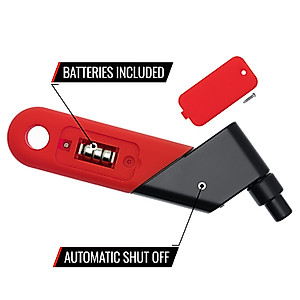 Accutire MS-4021R Digital Tire Pressure Gauge with 4 Valve Caps, 5-150psi (psi, bar, kPa, kg/cm2)