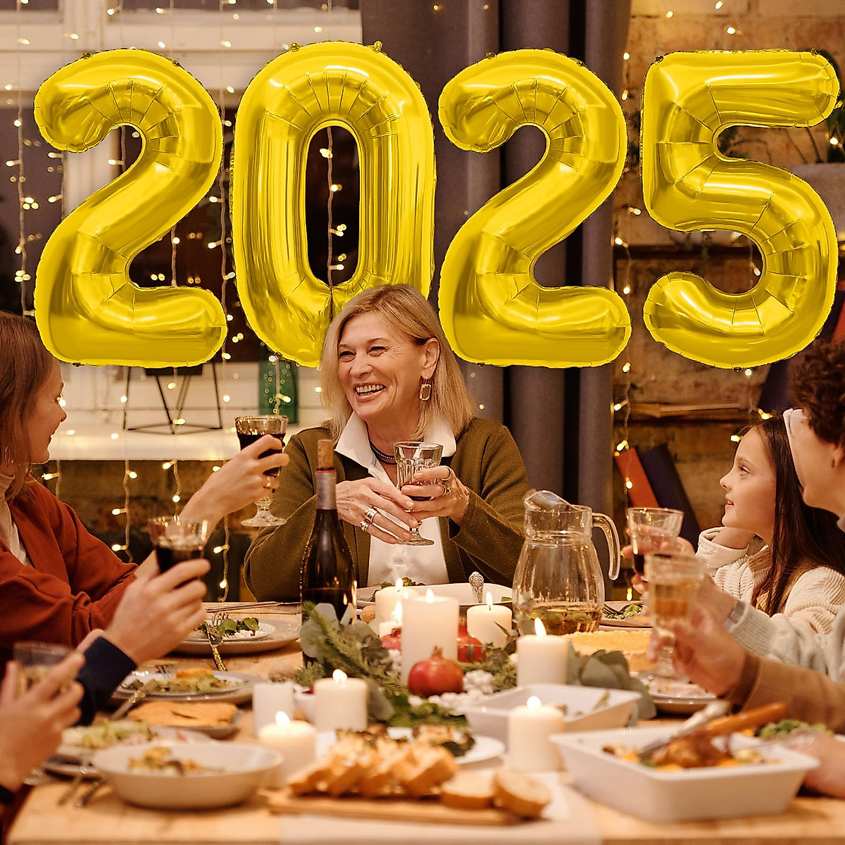 2025 Balloons, 40 inch Foil Gold Number Balloons 2 0 2 5, 2025 New Years Decorations, New Years Eve Party Supplies 2025, Class of 2025 Graduation Decorations, Happy New Year Decorations 2025