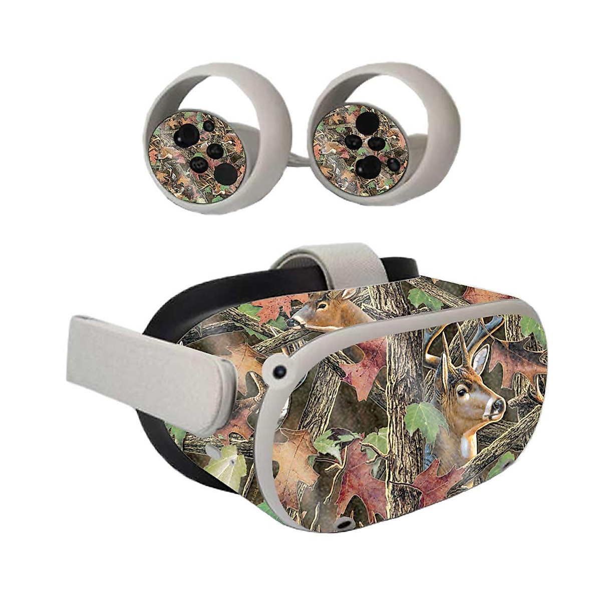 MightySkins Glossy Glitter Skin Compatible with Oculus Quest 2 - Buck Camo | Protective, Durable High-Gloss Glitter Finish | Easy to Apply, Remove, and Change Styles | Made in The USA