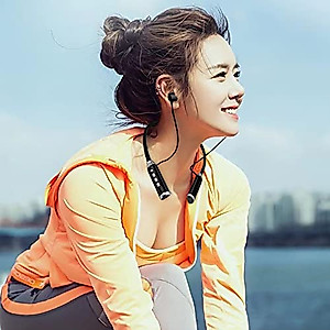 Wireless Bluetooth Headset, Neckband Bluetooth Headphones Running Headphones 100 Hrs, Bluetooth 5.3 Earbuds with Microphone Noise Cancelling Deep Bass HD Stereo Wireless Sports