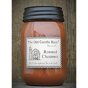 Roasted Chestnuts 16 Oz Jar Candle - Made in The USA - Blow Out The Light and Turn On The Candles!