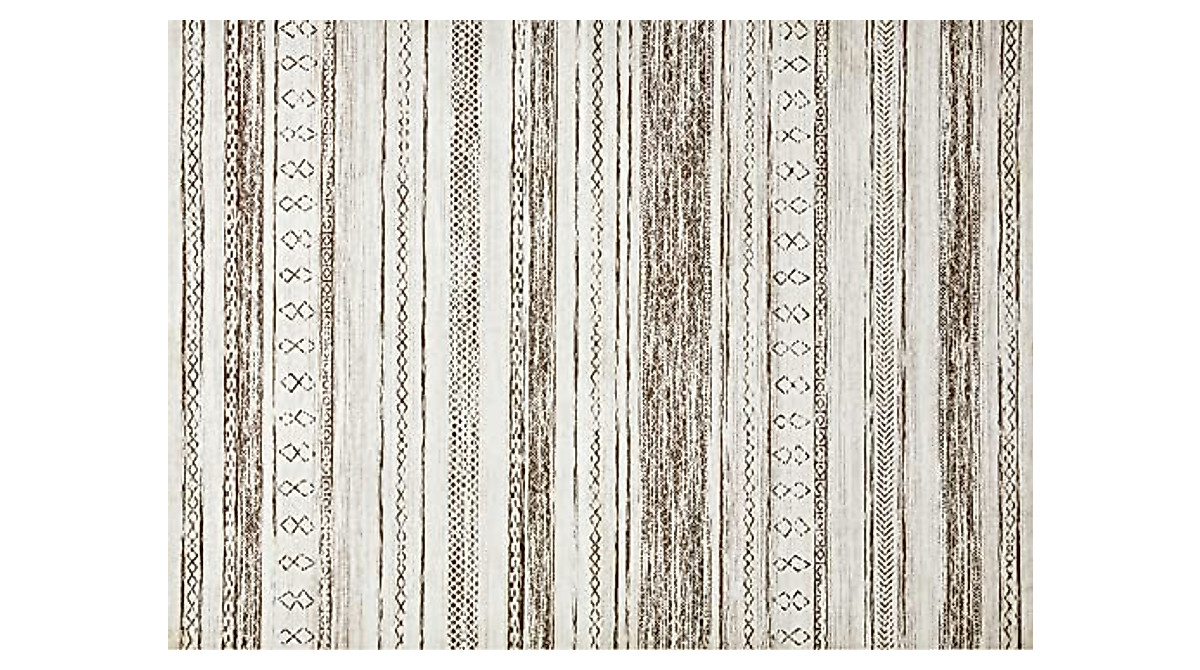 Washable Boho Moroccan Area Rug - Soft, Non-Slip & Stain Resistant