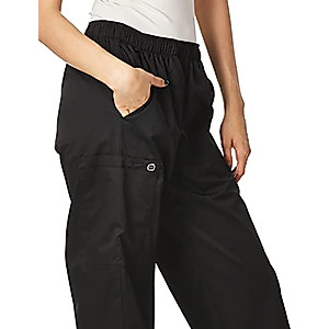 WonderWink WonderWORK Women’s Pull-On Cargo Pant — Black, 2X Large