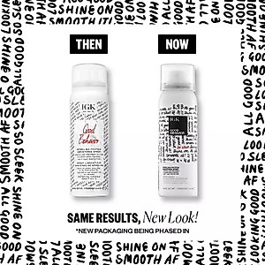 IGK GOOD BEHAVIOR Spirulina Protein Smoothing Spray Travel | Keratin Like Treatment + Frizz Control + Heat Protectant | Vegan + Cruelty Free | 2.4 Oz