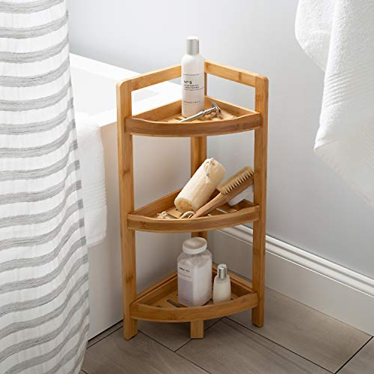 3-tier Corner Bathroom Shelf (9.05 X 9.05 X 24.4")