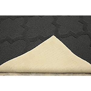 Garland Rug Quatro 6 ft. x 9 ft. Area Rug Cinder Gray