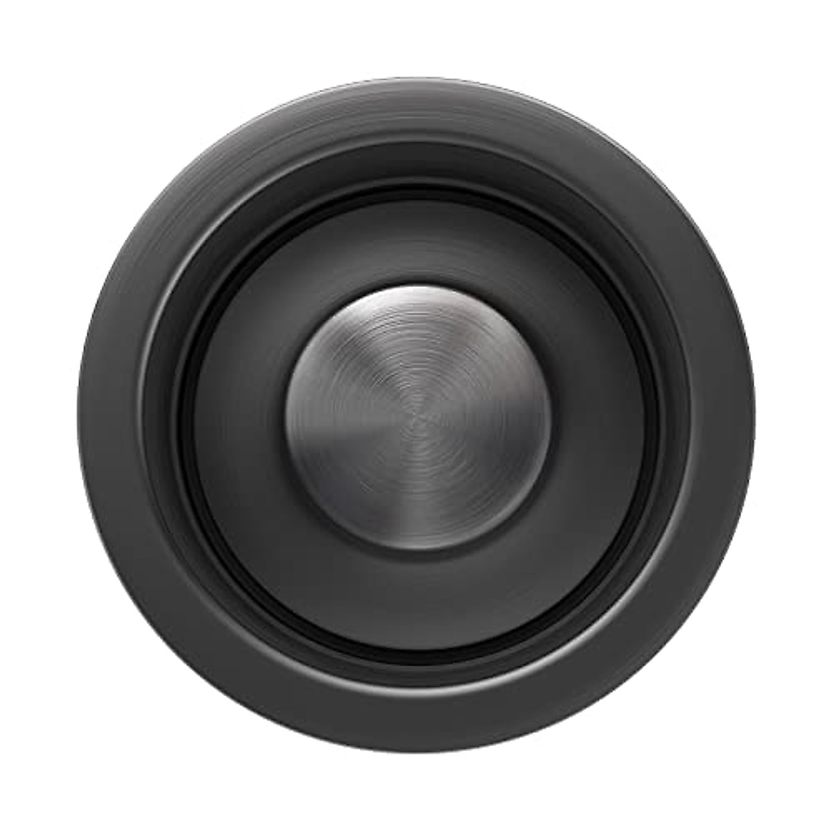HausinLuck Garbage Disposal Flange, Gunmetal Black Garbage Disposal Drain Garbage Disposal Sink Flange and Stopper, Garbage Disposal Flange Plug for 3-1/2 Inch Drain Hole, Sink Flange and Stopper