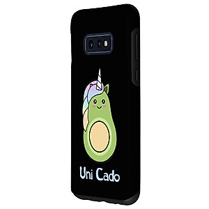 Galaxy S10e Uni Cado, Cute Avocado, Funny Unicorn, Guacamole, Vegan Case